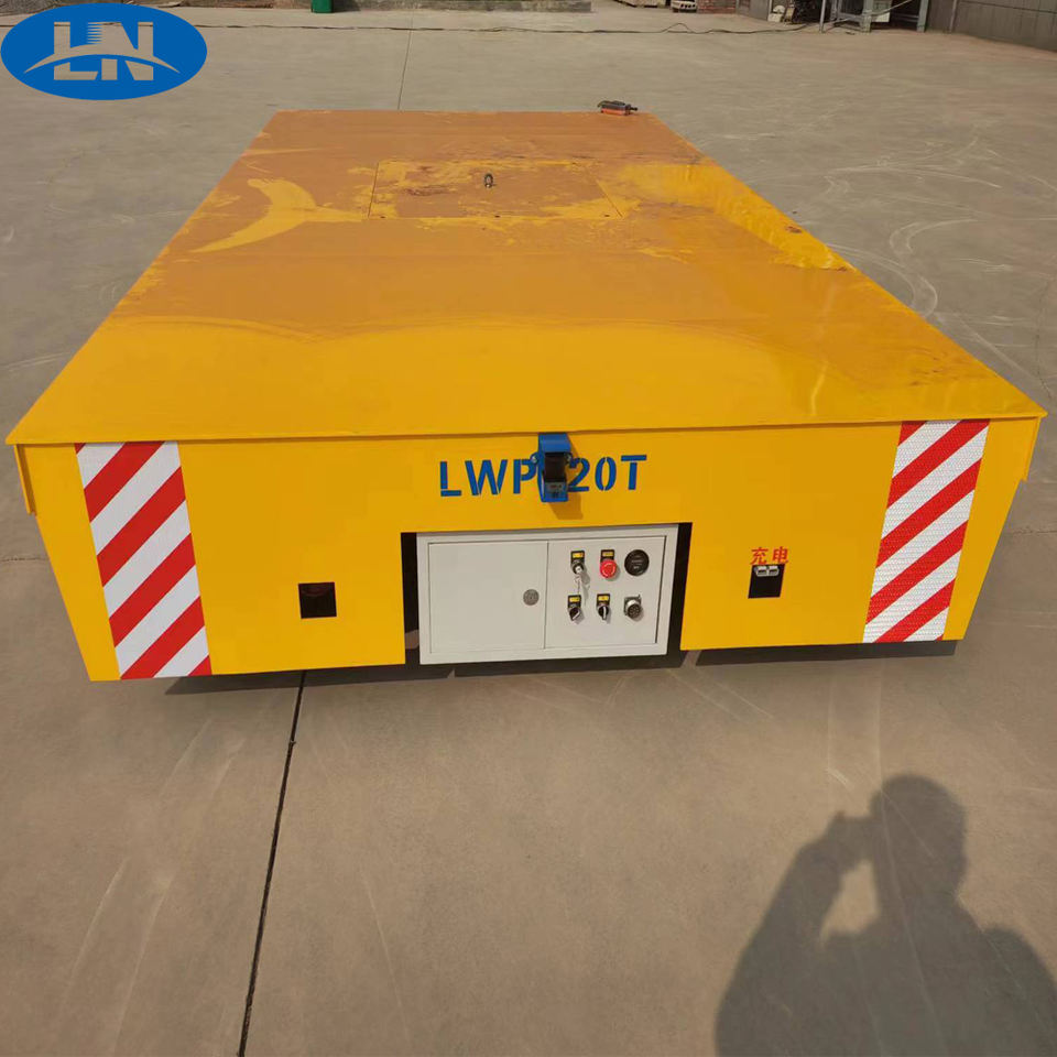 New 10t-70t Electric Steel Trackless Transfer Cart Billet Transport ...