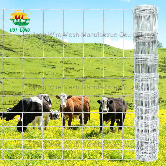 4FT 5FT 6FT 8FT Galvanized Steel Wire Farm Fence for Cattle Sheep Goats ...