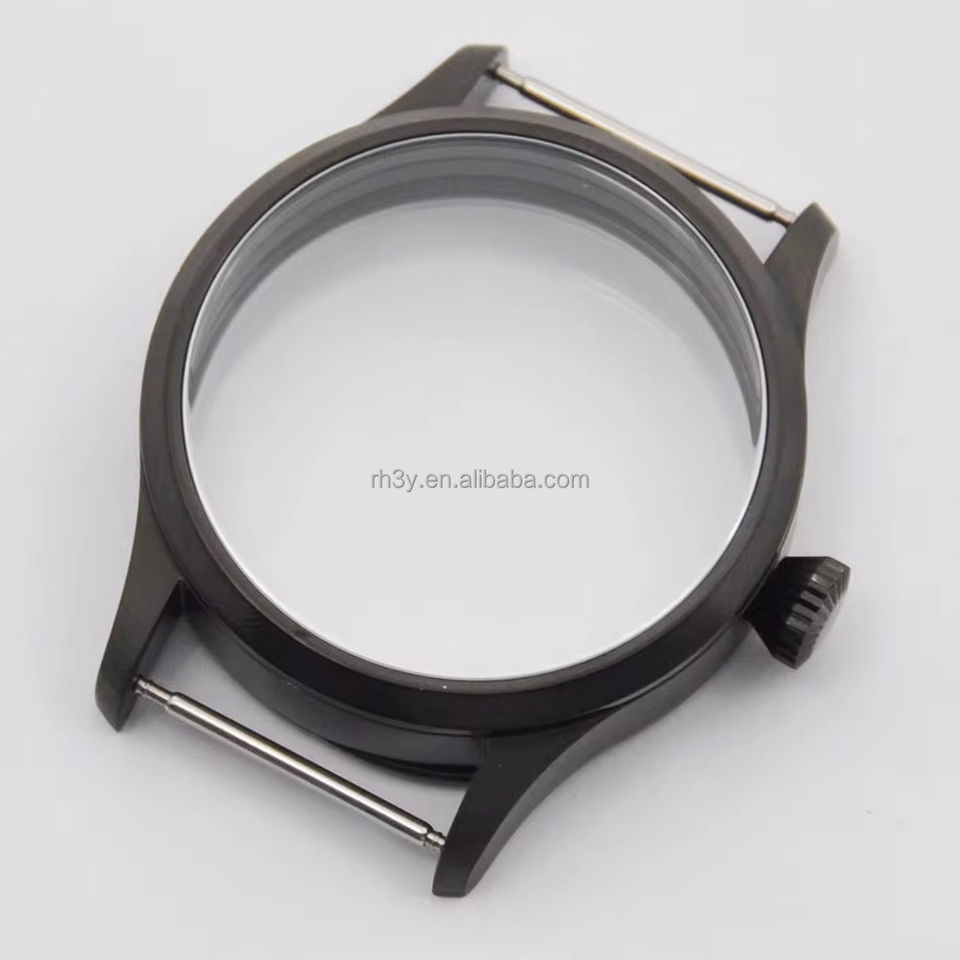 42mm Stainless Steel Pilot Watch Case with Sapphire Crystal Light ...