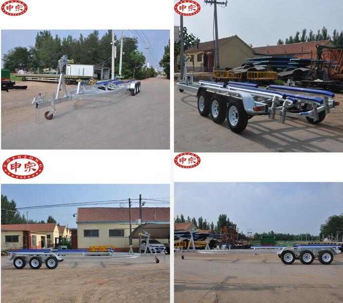 Heavy Duty 9 Meter 3 Ton Tandem Axle Boat Trailer - Shenzong