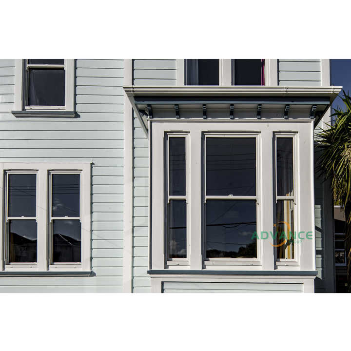 Modern Upvc Double Hung windows with Low-e Glass Pane Double Hung Black ...