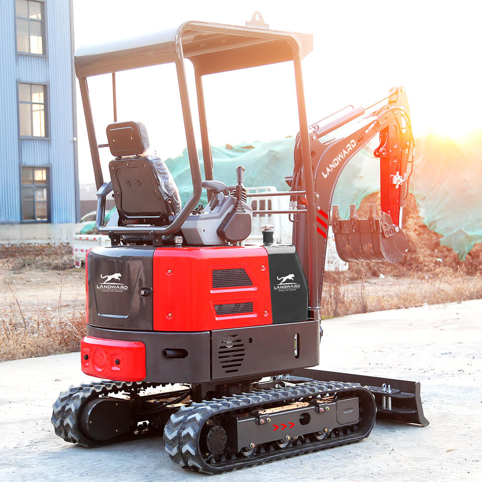 Landward Factory Mini Hydraulic Excavator Crawler Digger with Durable ...