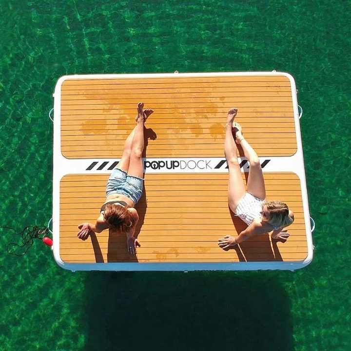 New Inflatable Water Floating Platform / Inflatable Floating Pontoon ...