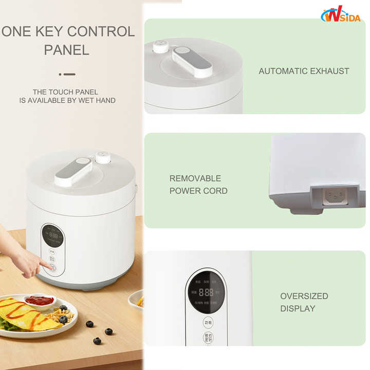 Wsida Large Electric Pressure Cooker Non-Stick Pressure Cooker With ...