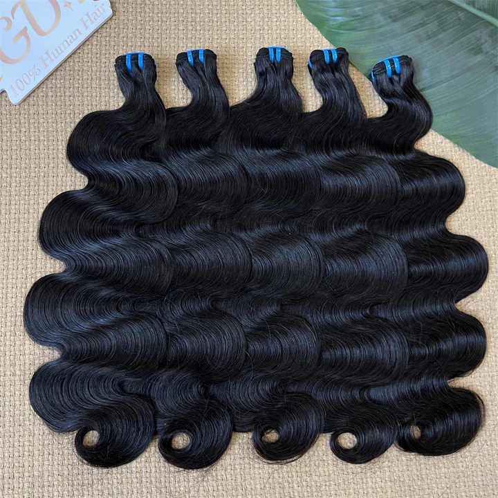 Cambodian Body Wave Human Hair Bundles Hair Extensions Cuticle Aligned ...