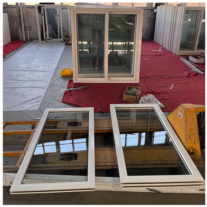 Custom UPVC Horizontal Sliding Window High Quality Double Glazed PVC ...