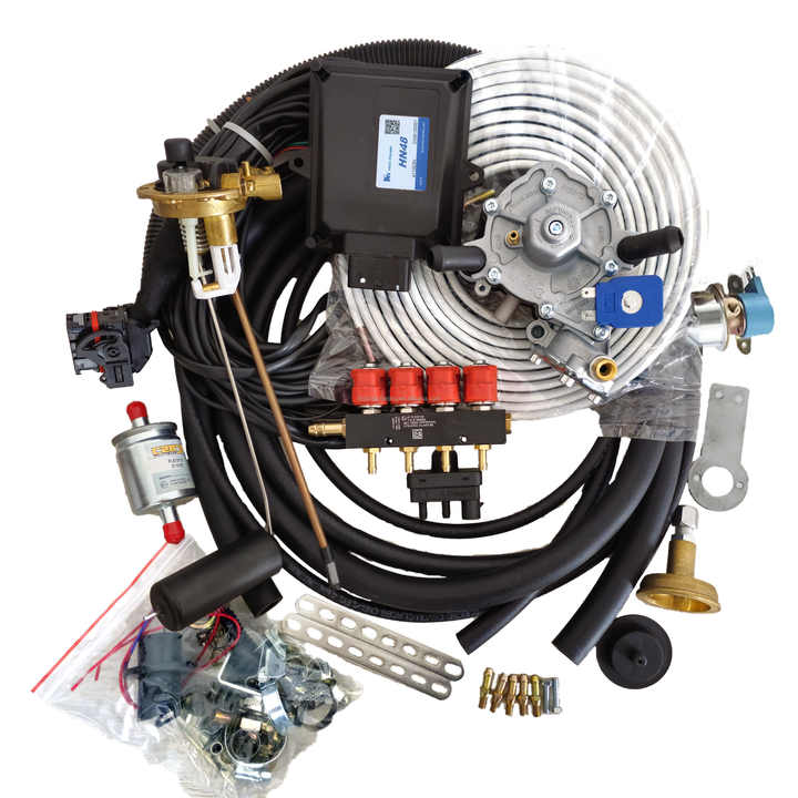 LPG cng conversion kit for petrol cars bus full 4 cylinder petrol fuel ...