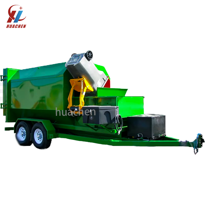 Junk Cleanup Tractor Trash Trailer - High Quality Compactor