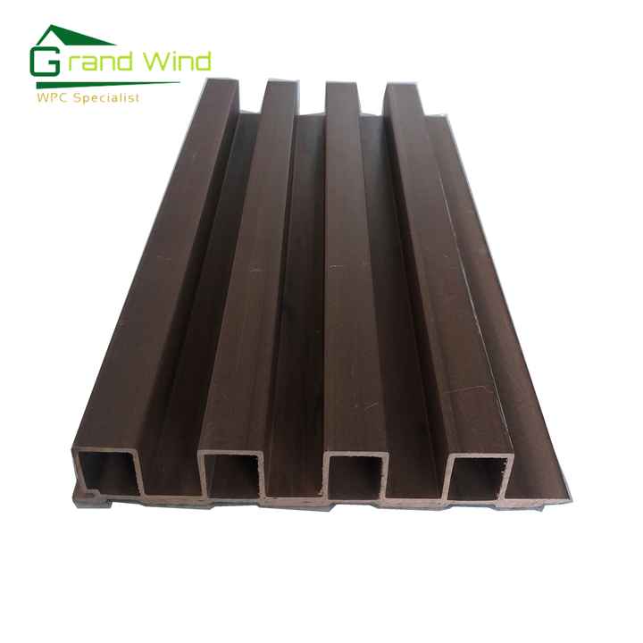 Decorative Interior Wpc Fluted wall panel Wood Plastic Grooved indoor ...