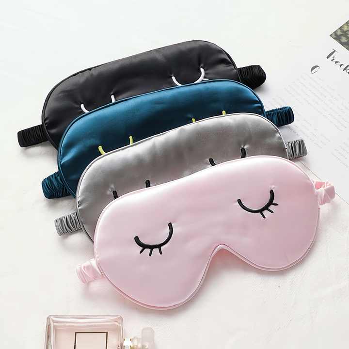 Luxurious Silk Satin Eye Masks - Customizable & Comfortable