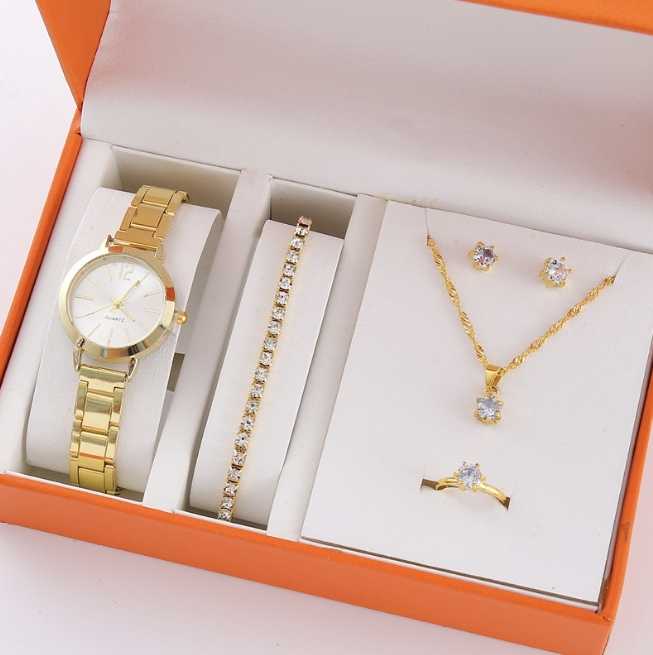 NJC Women's Quartz Watches Set 6PCS Ladies Small Waterproof Digital ...