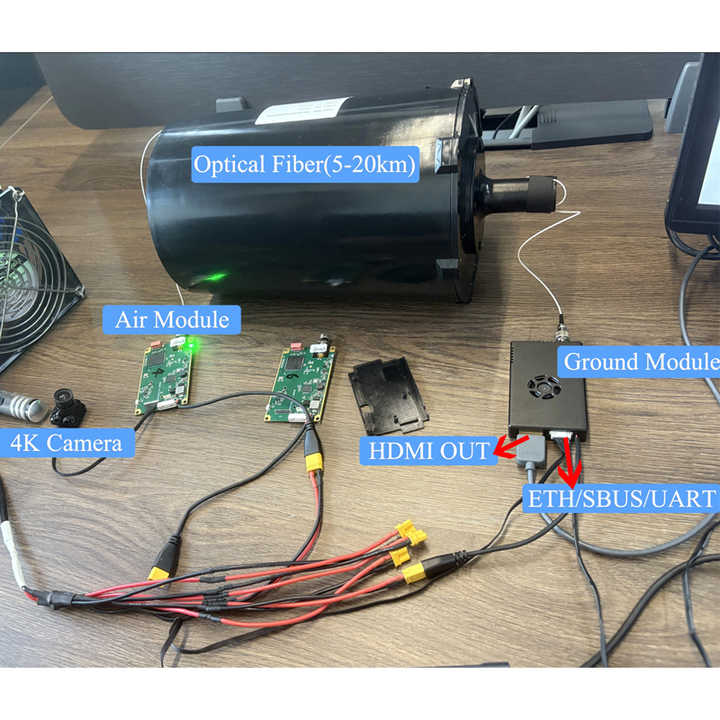 20KM Long Distance Use Fiber Optic Equipment Optical Fiber Video Data ...