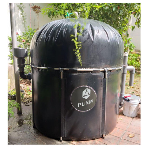 Portable DIY Biogas Digester Plant - 1.7m³, Quick Assembly, Home ...
