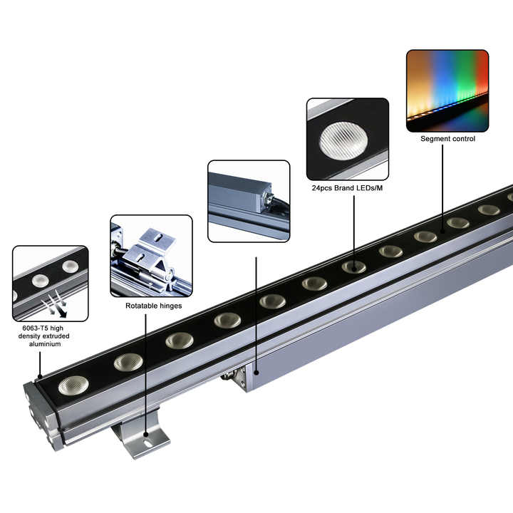 Outdoor Rgbwic/running Water Linear DMX Controlled Lights