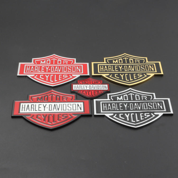 Tefu motorcycle stickers punk skull metal logo personality modified ...