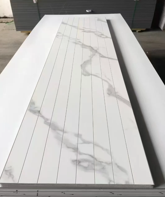 Customizable SPC Stone Wall Panels Modern Design Waterproof Villa ...