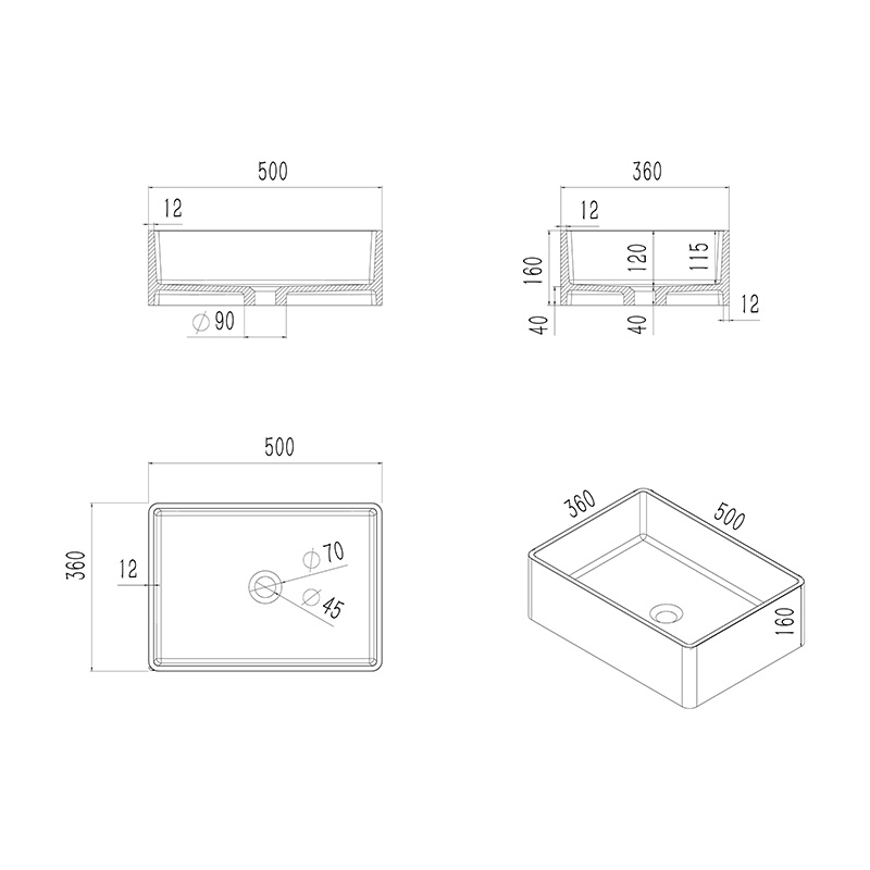 Premium Stone Sink Canada | Durable Bathroom Basins
