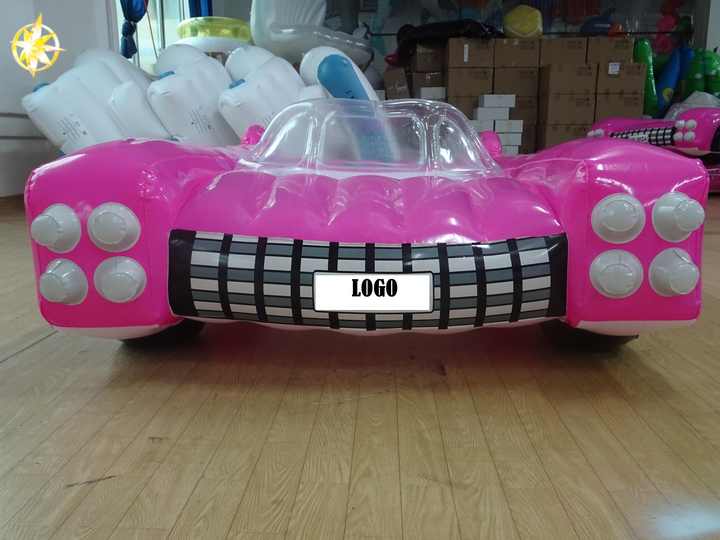 Valentine's Day Pink Mat - Inflatable Car Float with Cooler