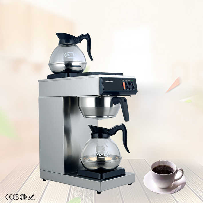 2.2L Commercial Automatic Drip Coffee Machine with Warming Plates