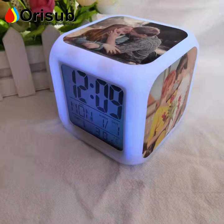 Customized Sublimation Blank Led Digital Alarm Clock From China ...