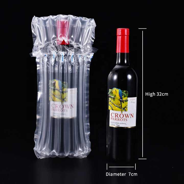 Inflatable Protective Wine Bottle Air Column Bag - 65um