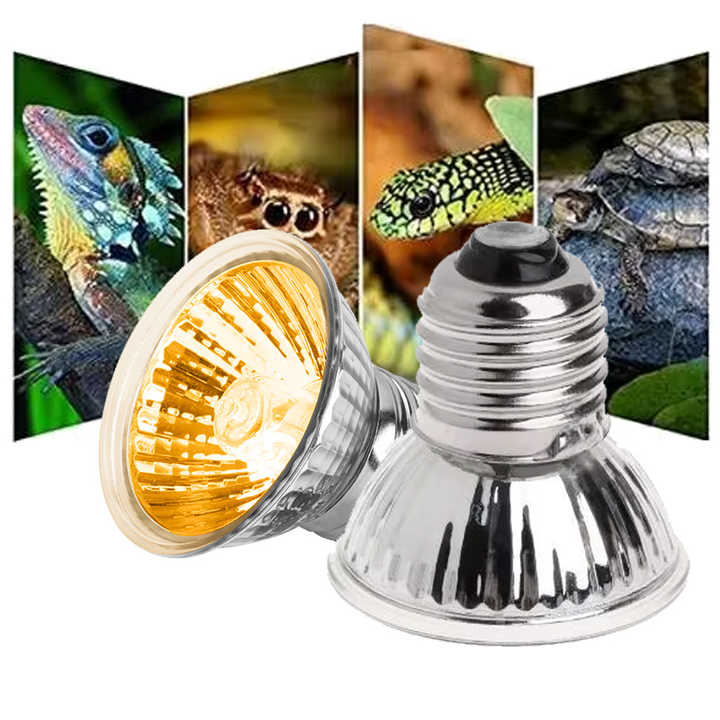 25W 50W 75W UVA UVB Reptile Light Bulbs,110V 220V Heat Lamp for Amphibians,Basking Light Bulb ...