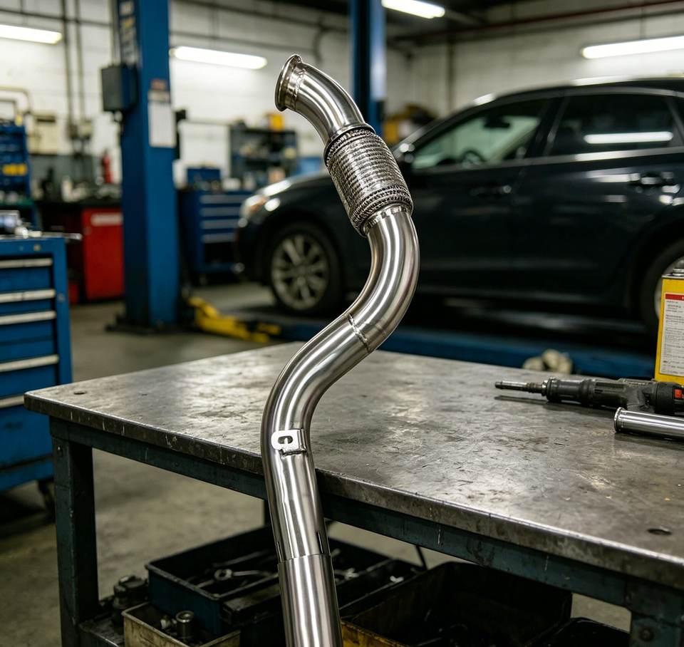 Wholesale Heat Shielded Downpipe for Mercedes Benz CLA180 CLA200 C117 1 ...