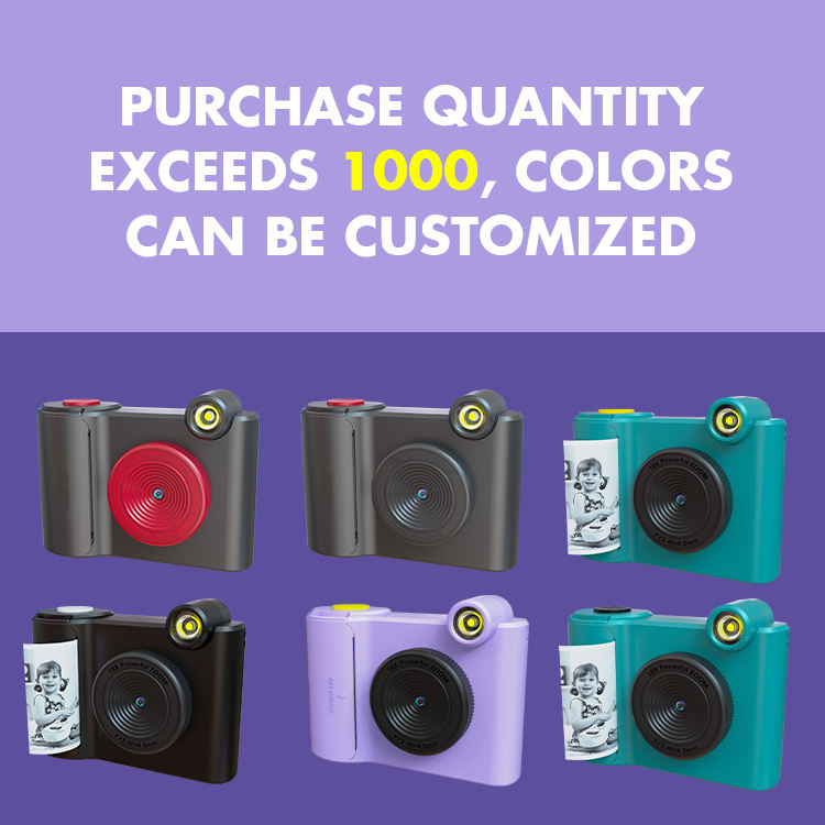Cute Design 1080P HD Kids Digital Camera with Instant Print Photo Paper ...