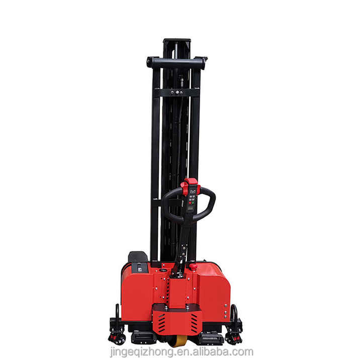 Automatic Self-Lift Electric Pallet Stacker with 500kg 700kg 1000kg Capacity 0.7m 1.0m 1.3m 1.6m ...