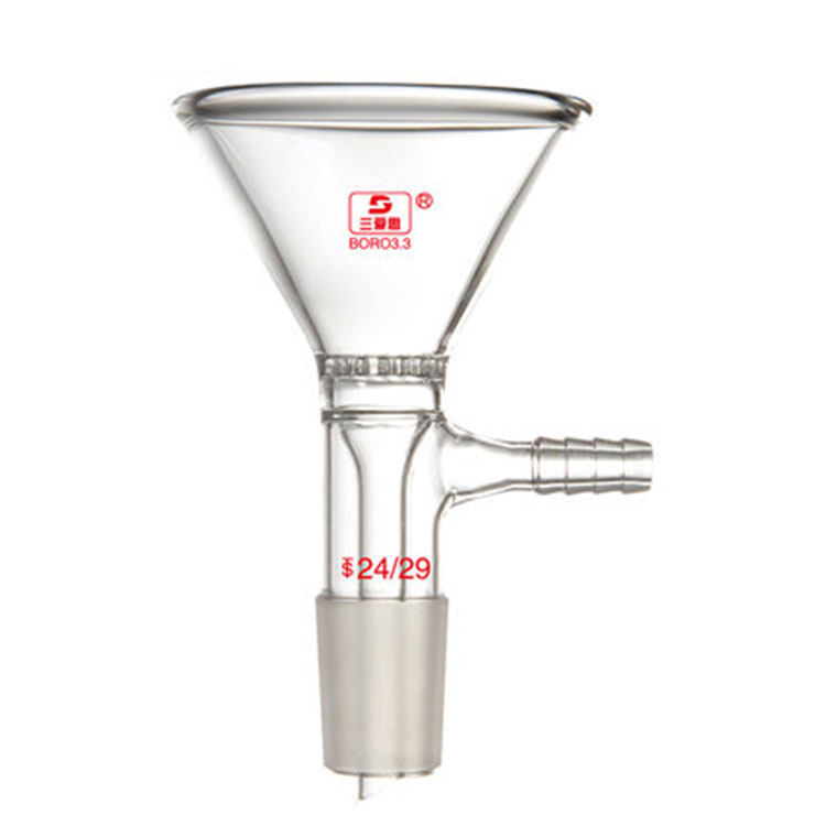 Cheap Wholesale Lab Triangular Suction Filter Funnel Glass Feeding ...