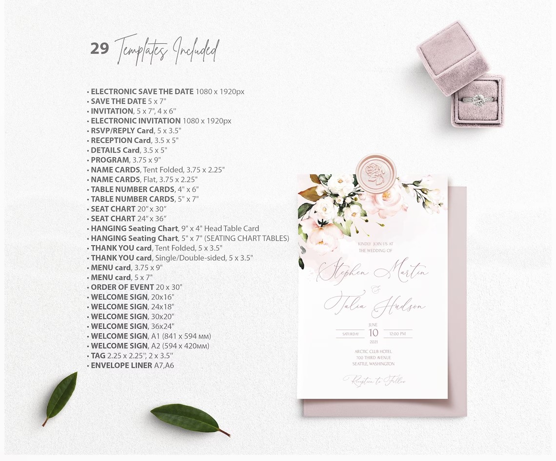 Expresiones Creativas con plantilla de tarjeta de menú de boda ...