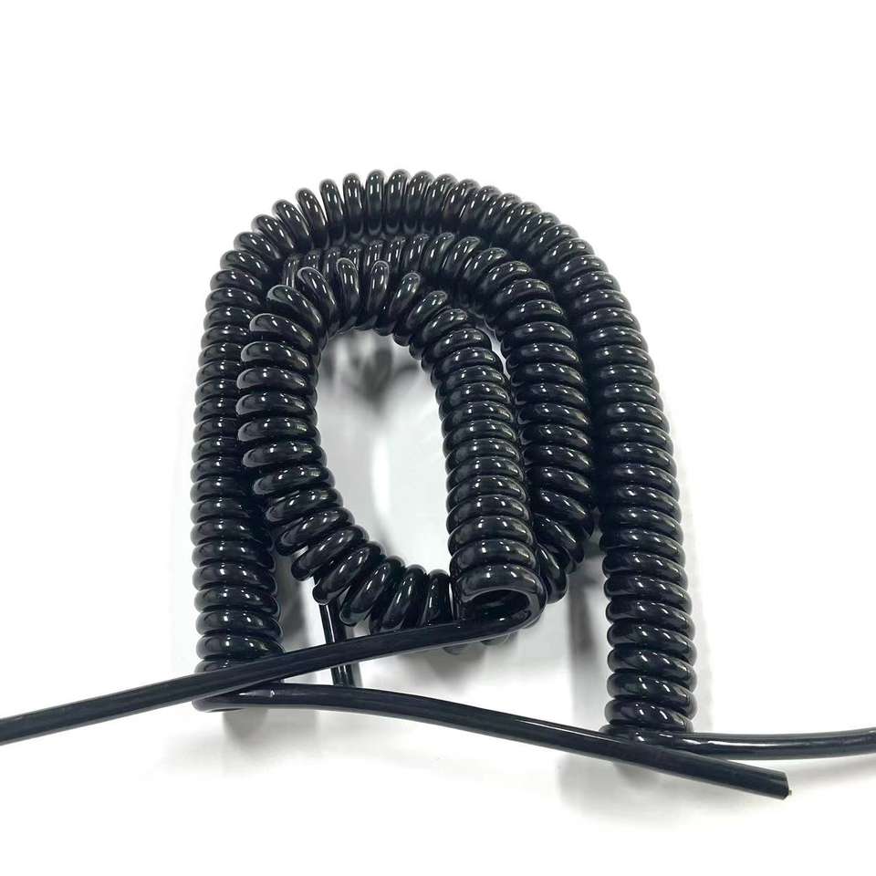 Spiral Coiled Ethernet Cable Cable Spiral ,PU 8*1.5 Spiral Cable,Power ...
