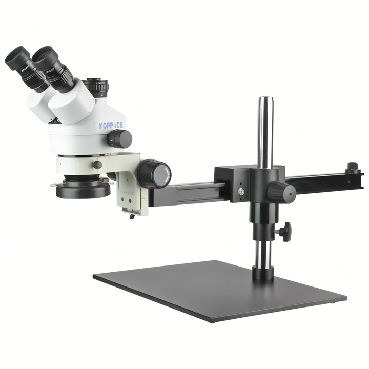 Trinocular LED Light Source Stereo Microscope with 3.5X-90X Zoom ...
