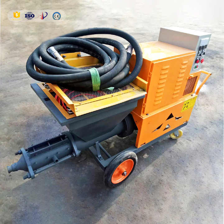 Automatic Sand Mortar Spraying Pump Machine Wall Cement Plaster Machine ...