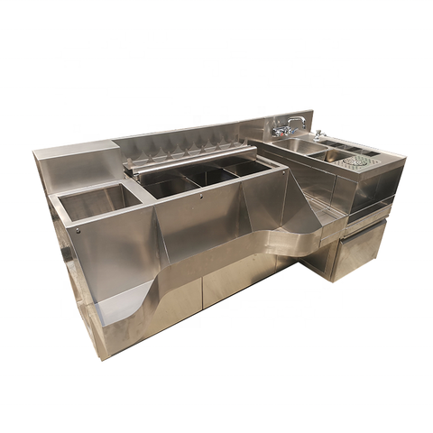 Stainless steel cocktail station bar equipment design for pub/bar/hotel ...
