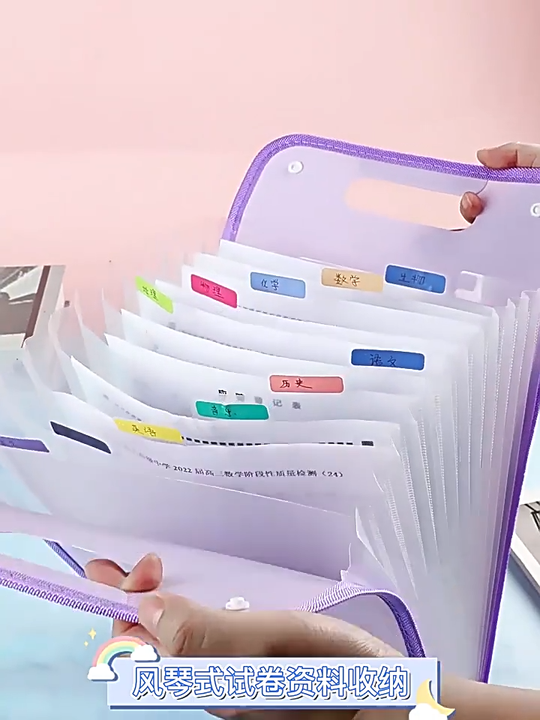 Large Capacity A4 Accordion Paper Folder Portable And Spacious Paper ...