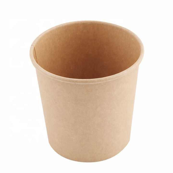 Free Sample Takeout Paper Container Salad Bowl Disposable Kraft Paper ...