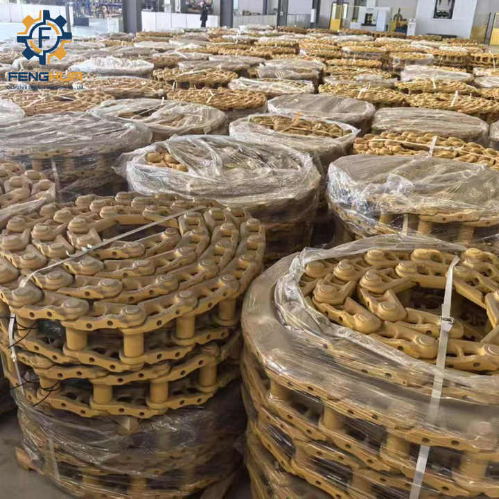 Excavator Track Chains Track Link Assembly Track Shoes Ass'y SH60 SH70 ...