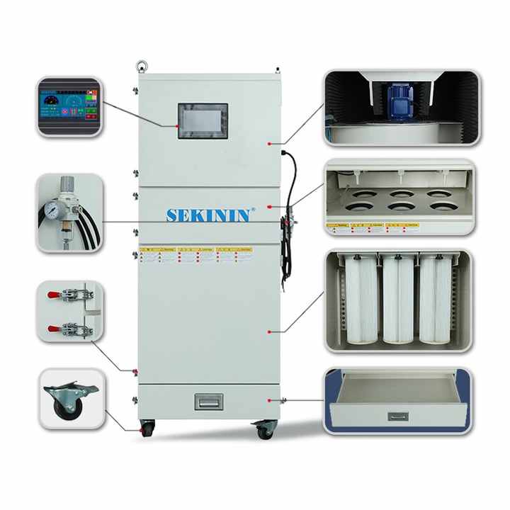 Dust Removal System Industrial Waste Gas Filter Pulse Self-cleaning ...