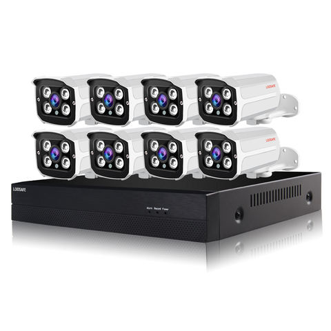 8 Channel H.264 NVR POE HD 5MP CCTV IP Cameras Kits 8CH Home Video ...