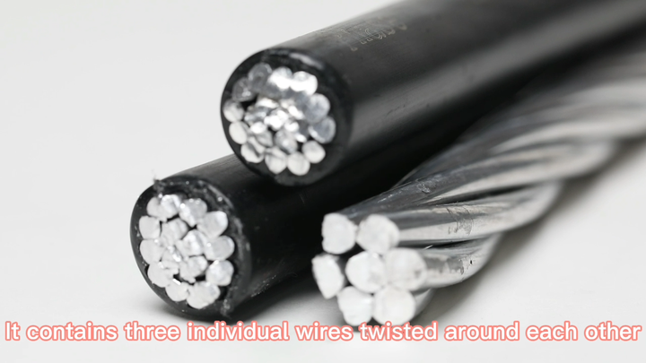 Service Drop Cable Conductor 6 4 2 AWG Triplex XLPE OEM