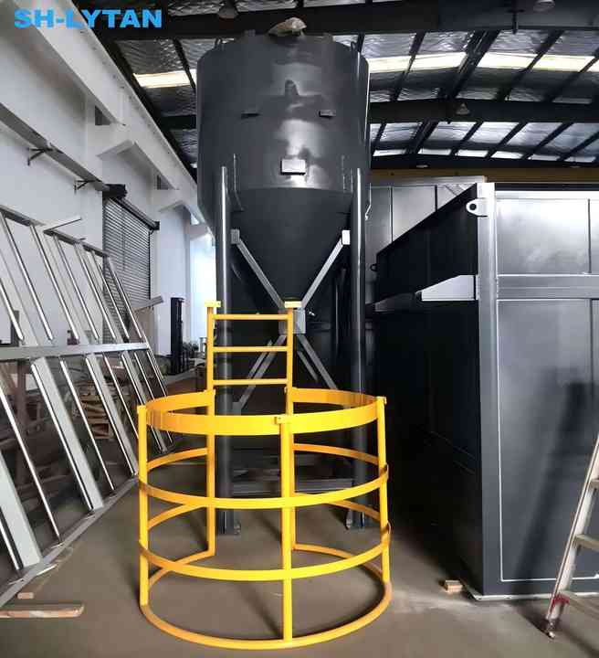 Fully Sealed Activate Hopper Fixed Weighing Silo Supports Powder Flow ...
