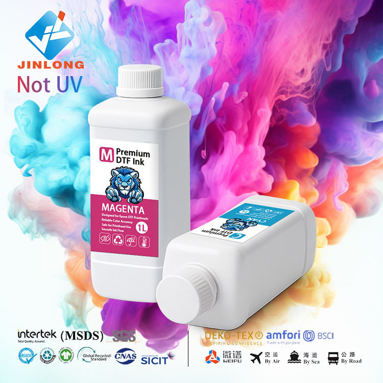 Jinlong DTF Best Selling DTF Pigment Ink CMYKW Water-Based Ink for ...
