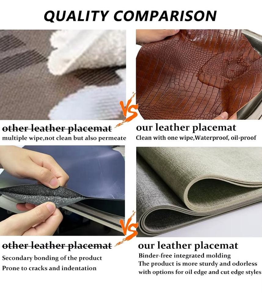 Full Color Sublimation PU Leather Scratch Proof Cartoon Waterproof Desk ...