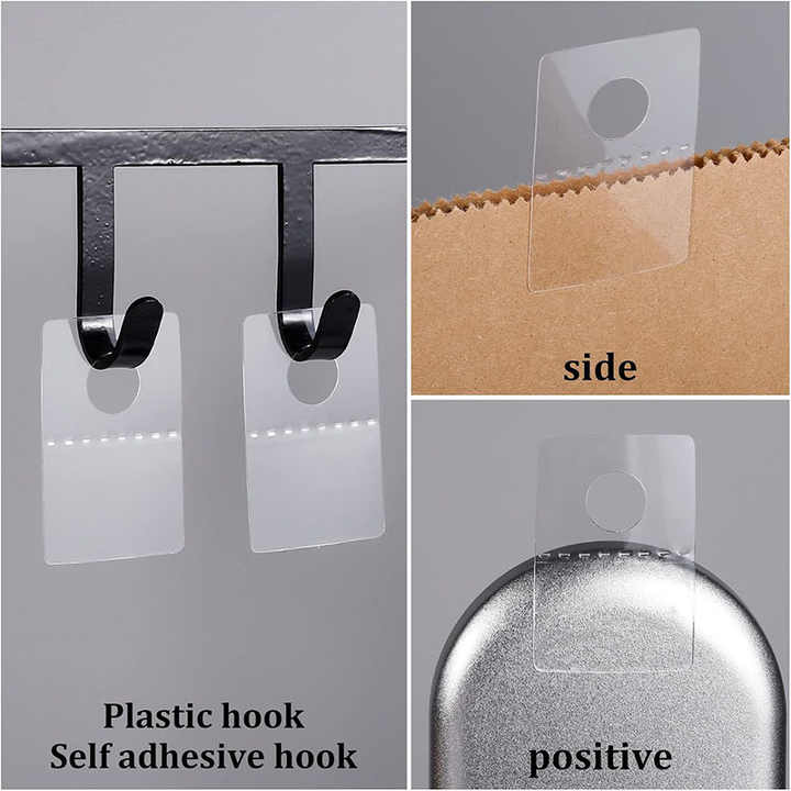 Custom Round Hole Hang Tags Heavy Duty Display Hang Tabs Self-Adhesive ...