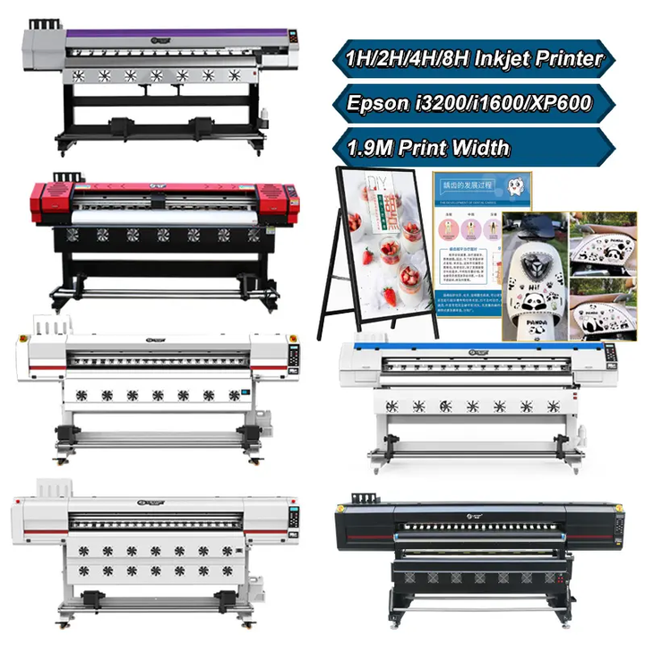 LETOP Factory Roll to Roll 4 Color Inkjet Printer Ecosolvente Cabezal ...