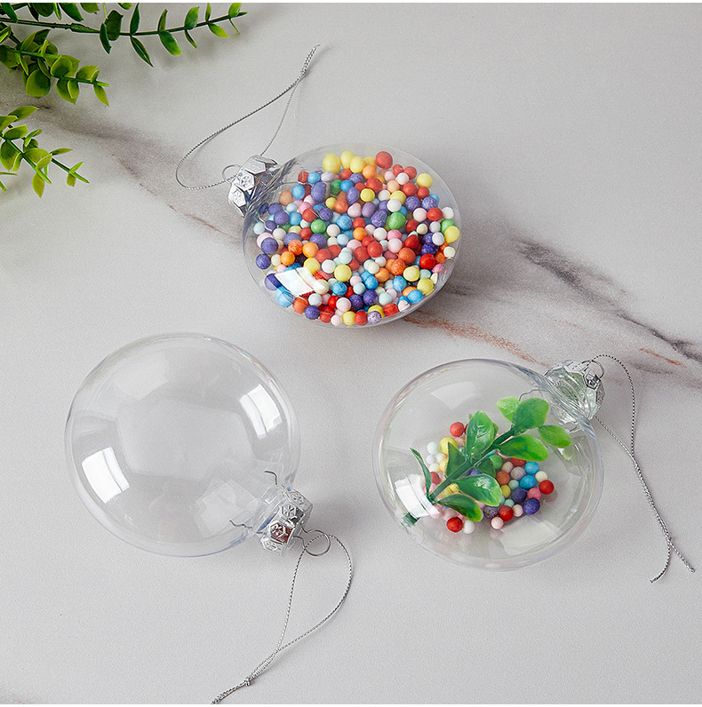 Add Festive Charm with Quality 6cm clear plastic sphere for Global Buyers