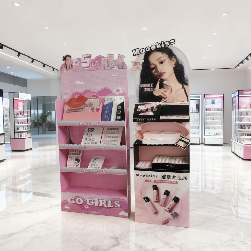 Custom Cosmetic Makeup POP Store Shelves Display Racks Customized ...