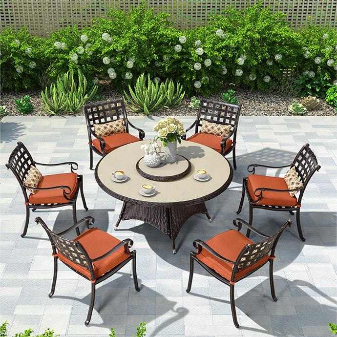 Small aluminum patio table store