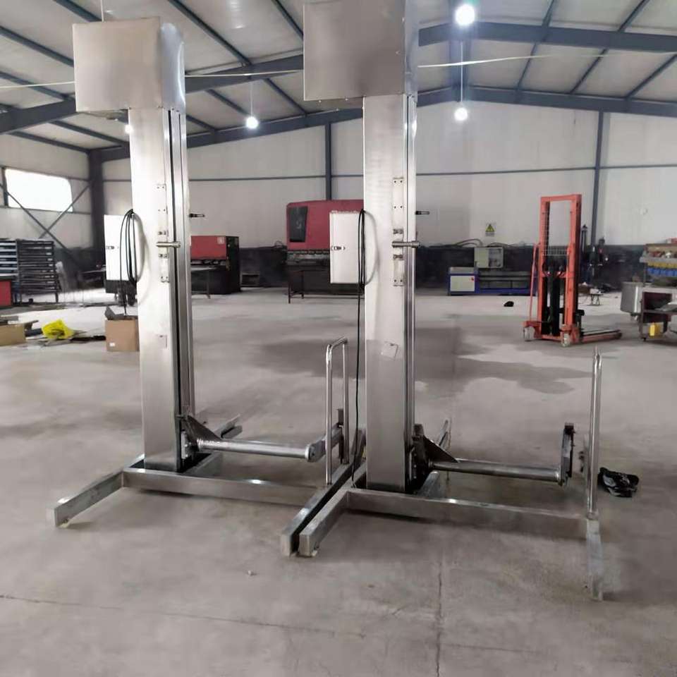 Industrial Vertical Elevator Electric Tote Bin Hoists 200L Meat Trolley ...